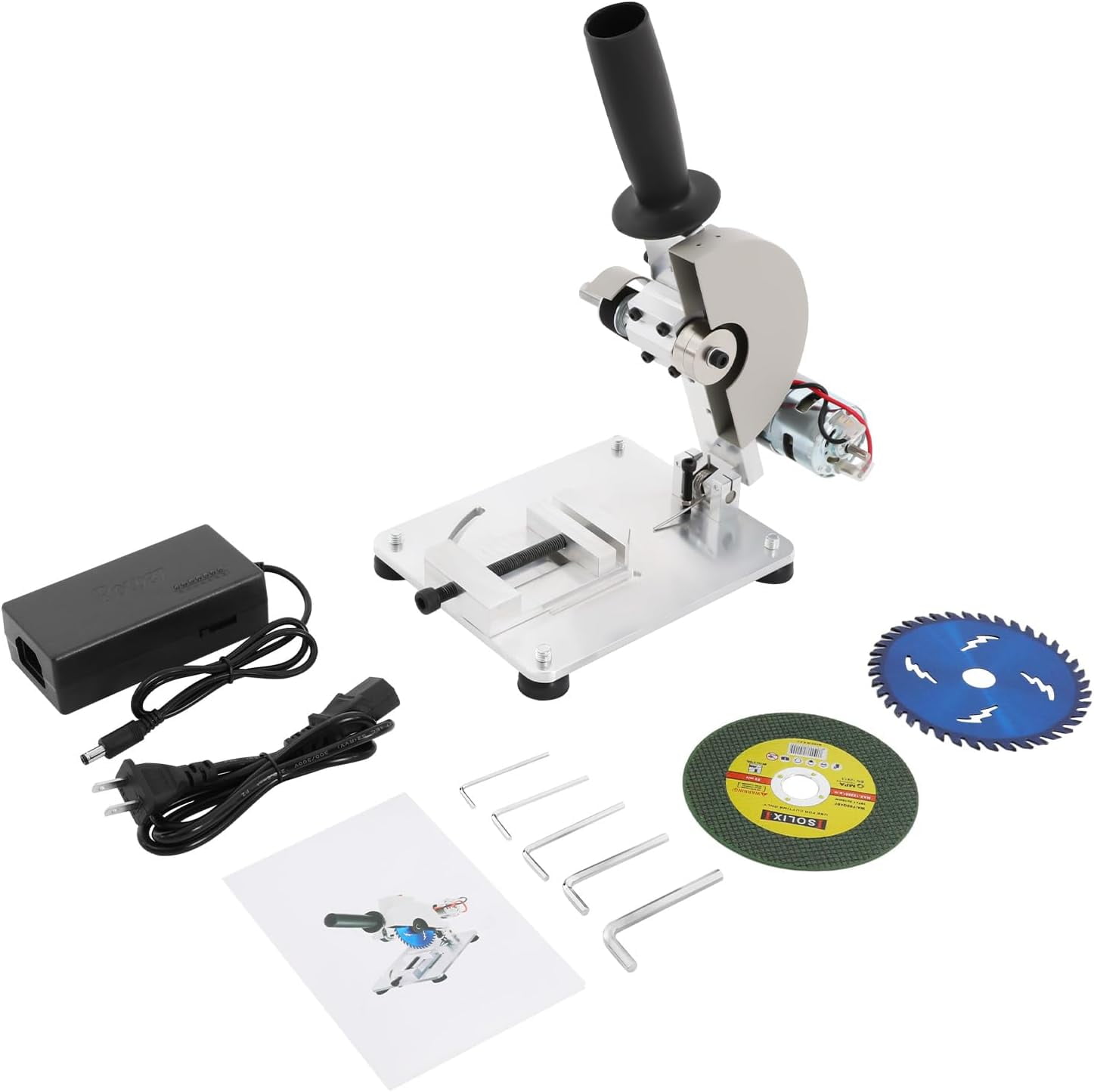 Mini Table Saw, 96W 9000rpm Portable Hobby Chop Saw for Crafts ...