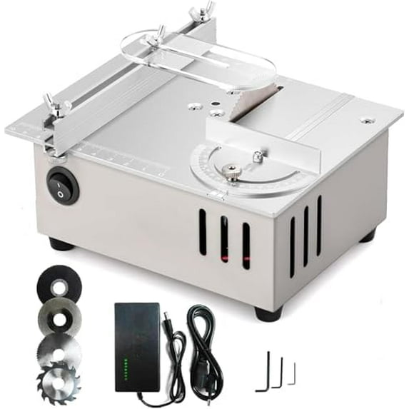 Mini Table Saw, 96W Portable Precision Craft Table Saw，1/2" Adjustable ...