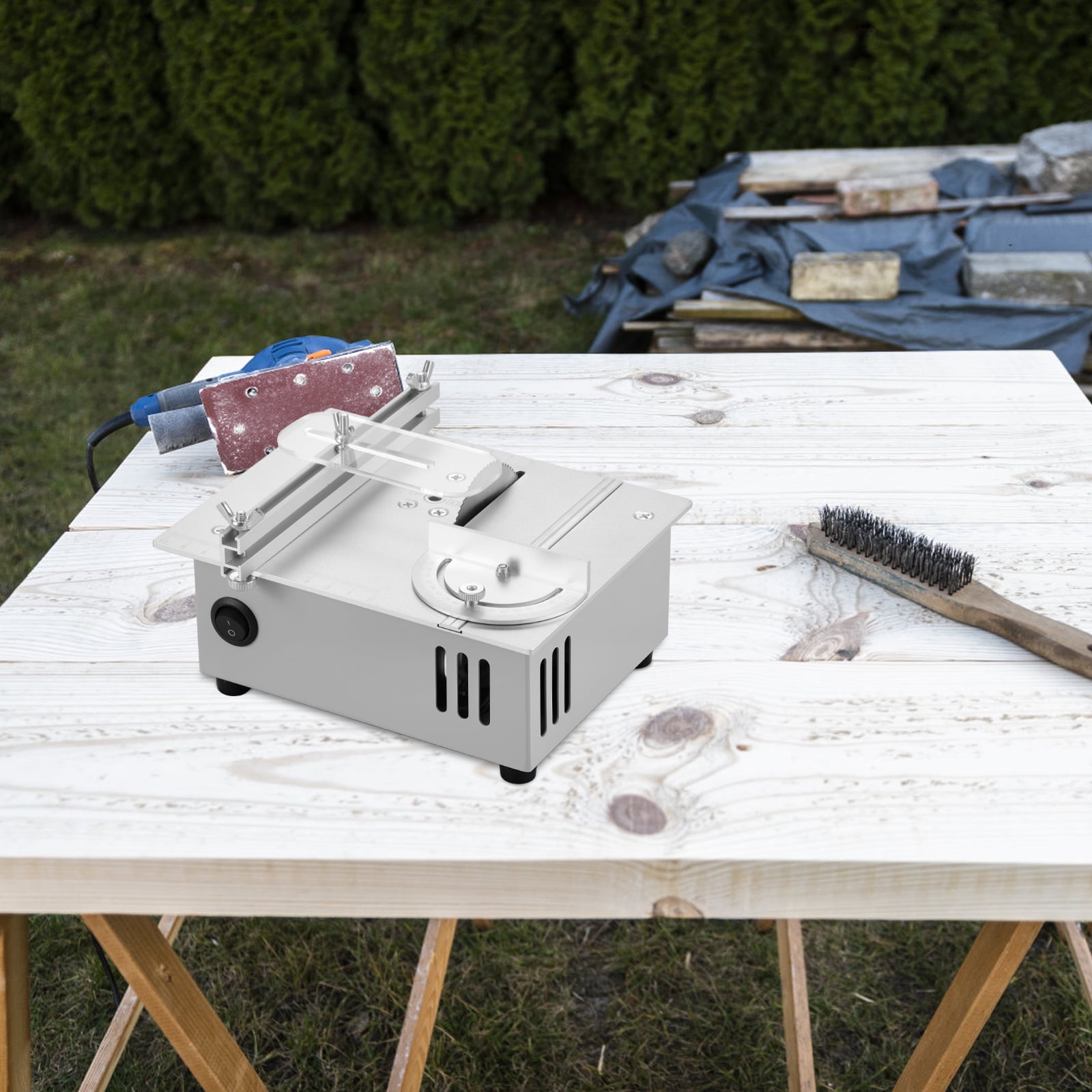 Mini Table Saw 96W US Multifunctional Mini Desktop Electric Saw Cutter ...