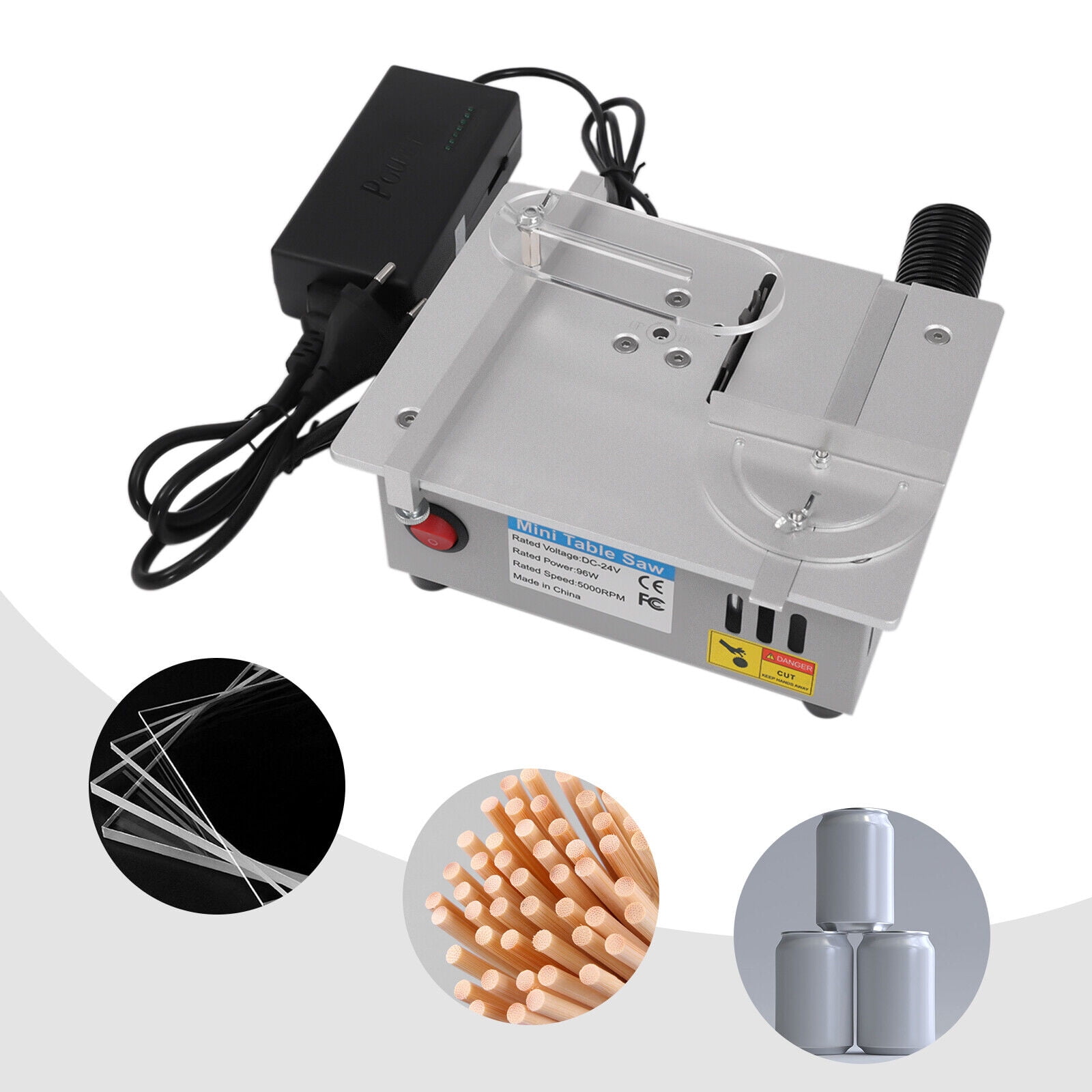 Mini Table Saw Adjustable Bench Saws for Crafts Wood Metal Plastic ...