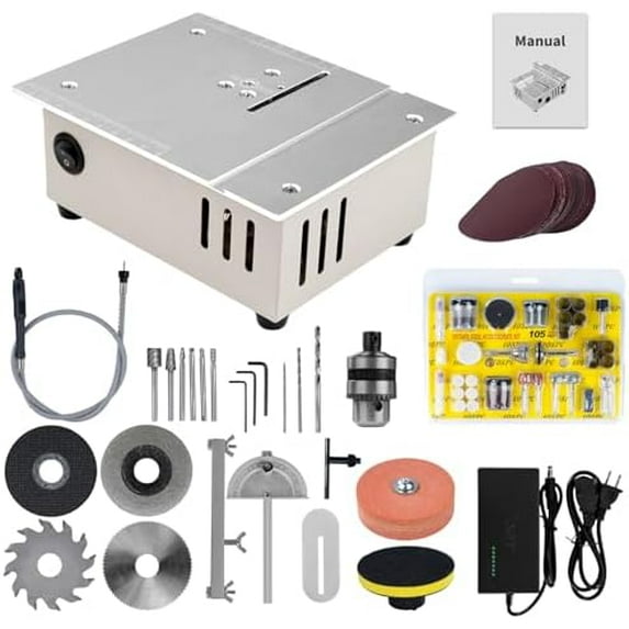 Mini Table Saw for Crafts Portable Precision Table Saw,96W mini Desktop ...