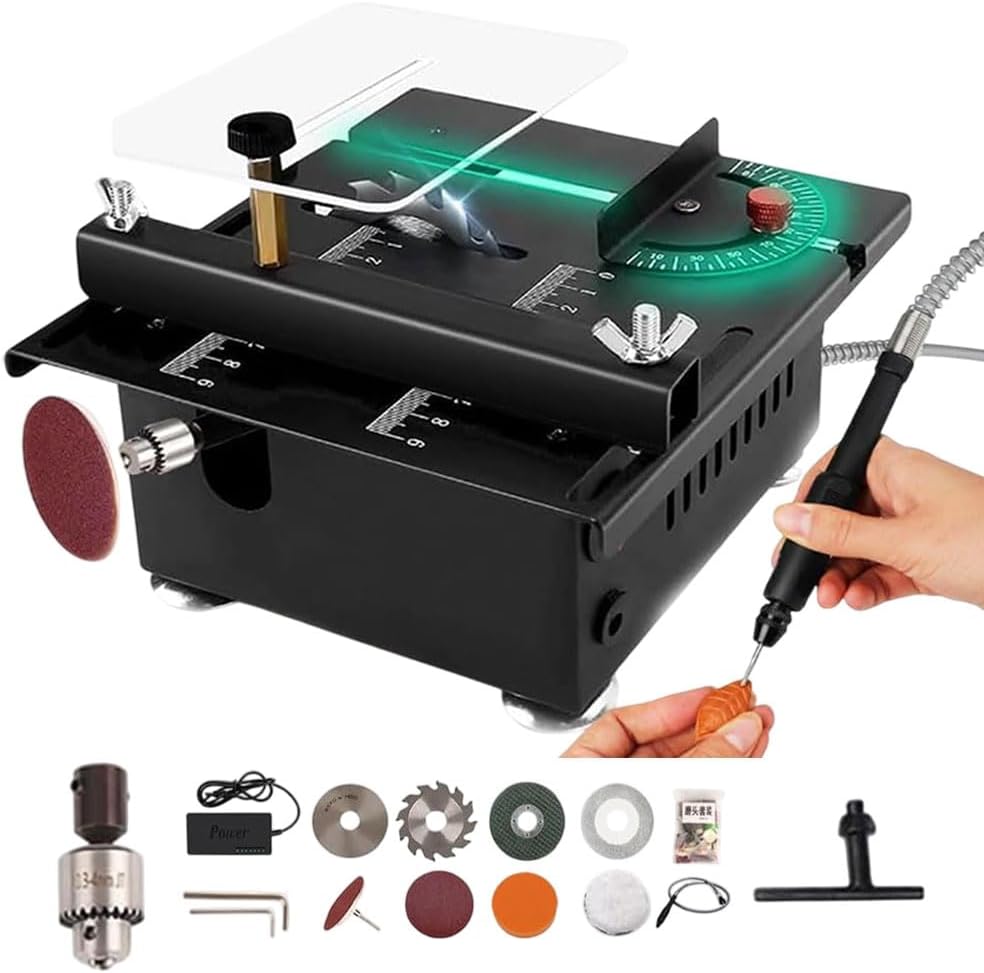 Mini Table Saw, Multifunctional Mini Table Saw for Crafts, Portable ...