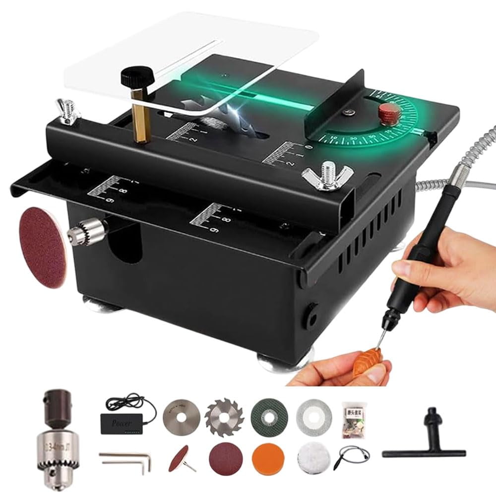 Mini Table Saw, Multifunctional Mini Table Saw for Crafts, Portable ...