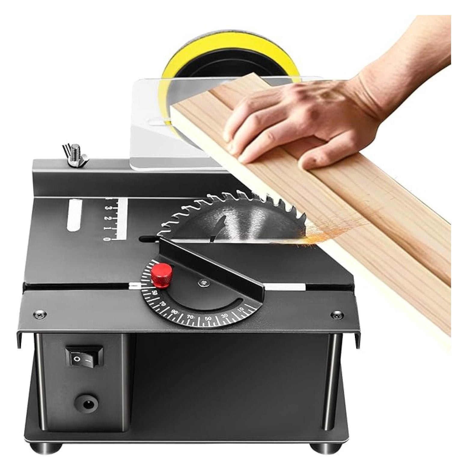 Mini Table Saw Portable Precision Multifunctional Mini Tablesaw 0-90 ...