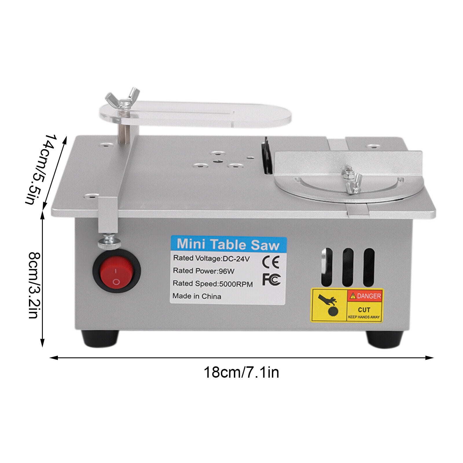 Mini Table Saw Precision Woodworking DIY Table Saw Bench Saw 5000RPM ...