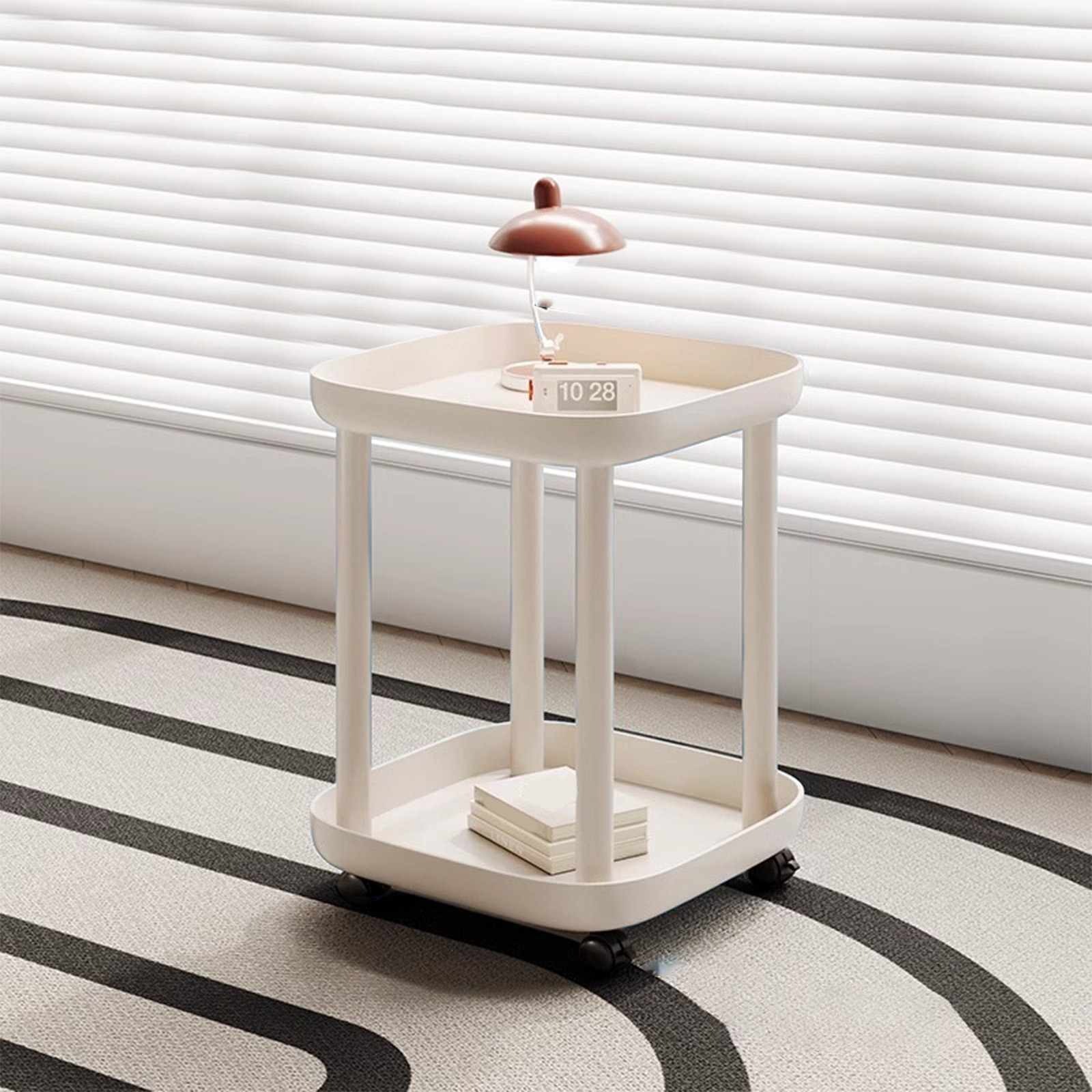 Mini Table, Small Bedside Table for Small Apartments, Compact Side ...
