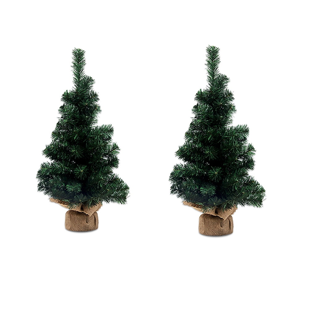 Mini Tabletop Christmas Tree,19.7Inch Artificial Christmas Trees with ...