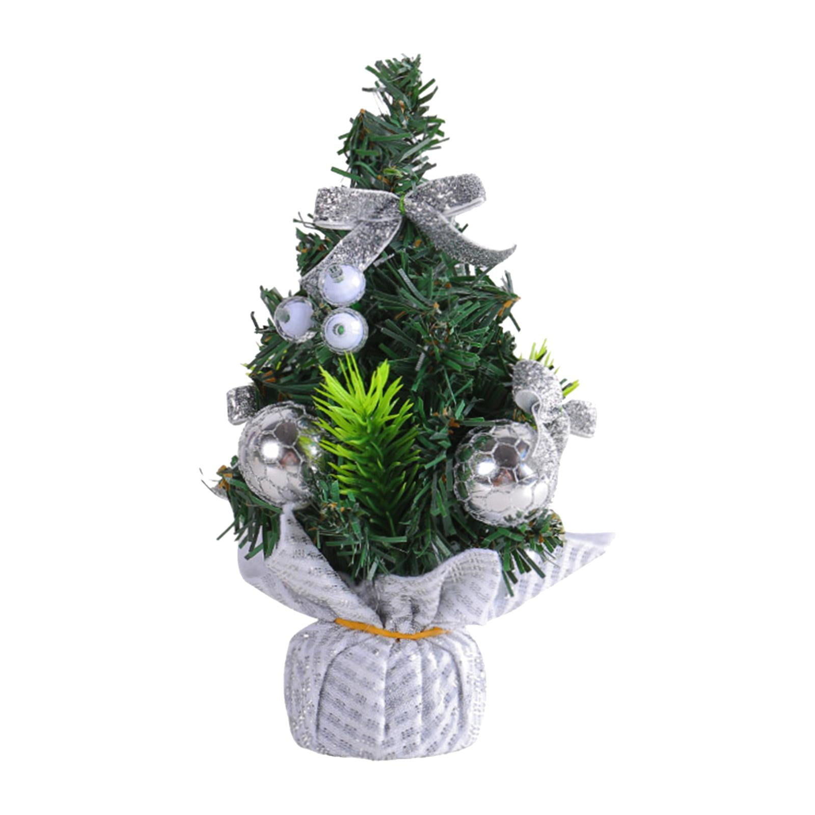 Mini Tabletop Christmas Tree Realistic Decorative for Office Fireplace ...