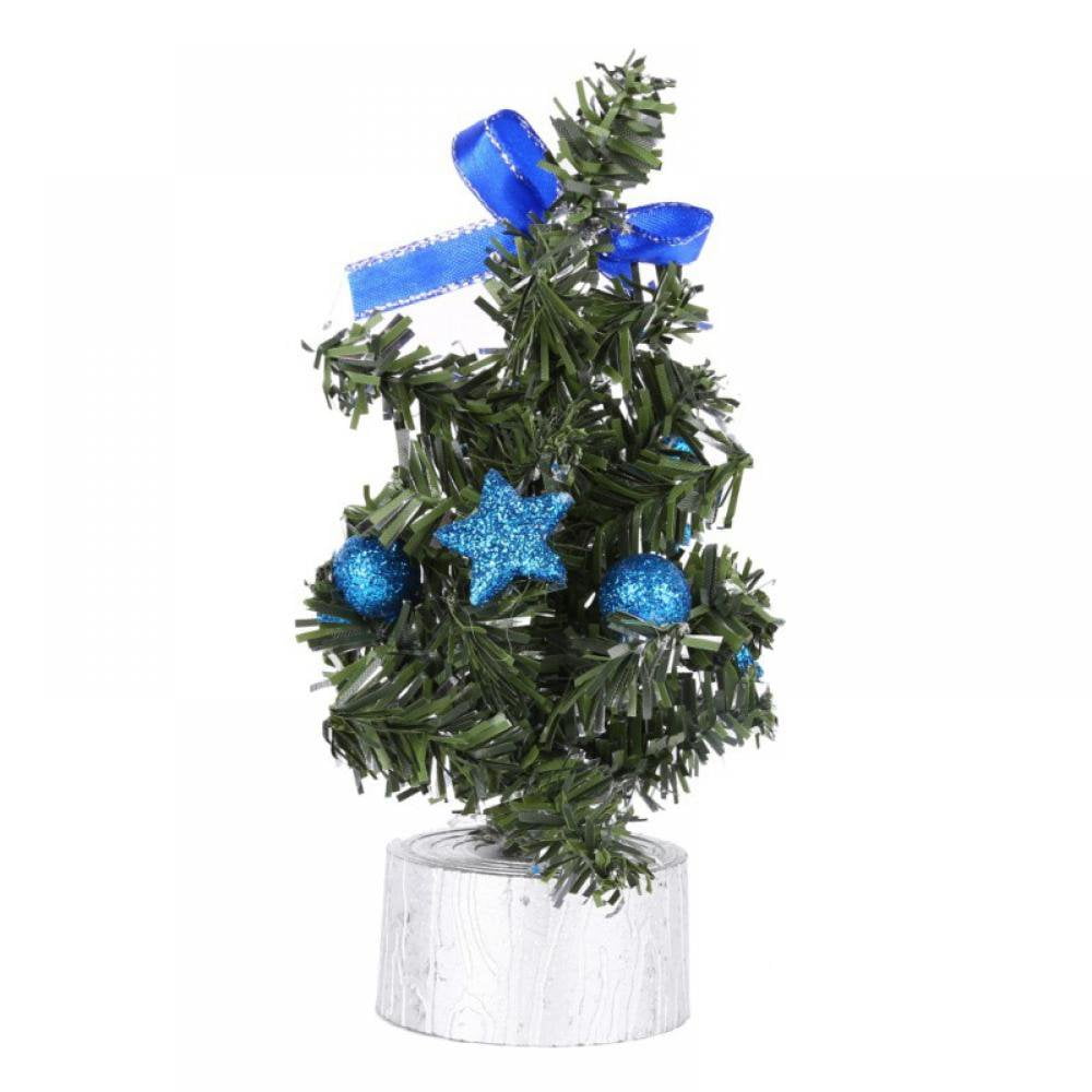 Mini Tabletop Christmas Tree with Ornaments, Artificial Christmas Tree ...