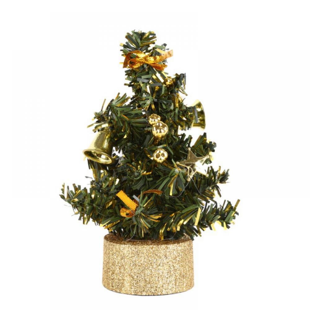 Mini Tabletop Christmas Tree with Ornaments, Artificial Christmas Tree ...