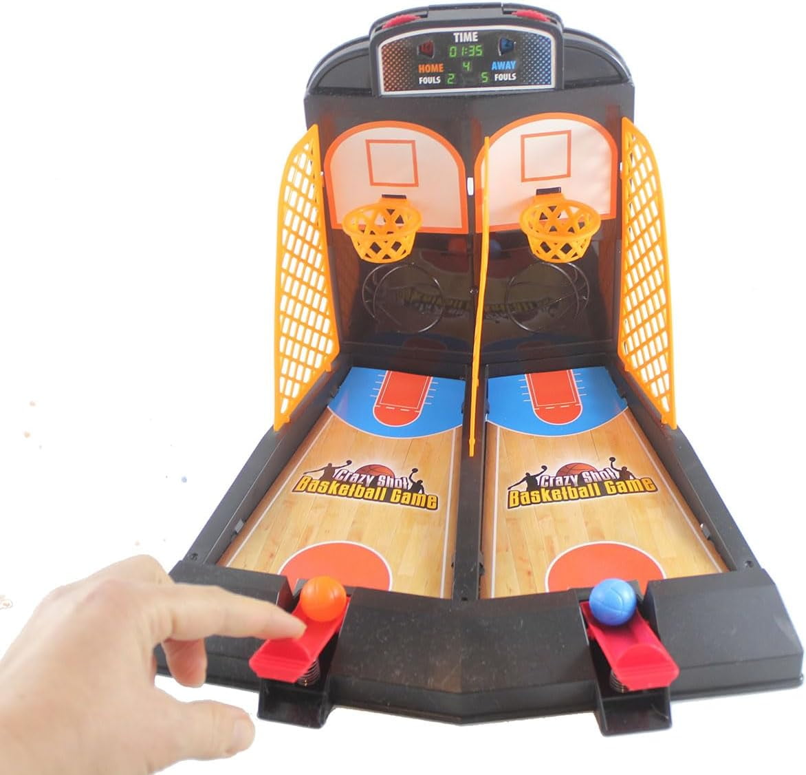 Mini Tabletop Double Shot Basketball Game - Toy Shooting Hoops ...