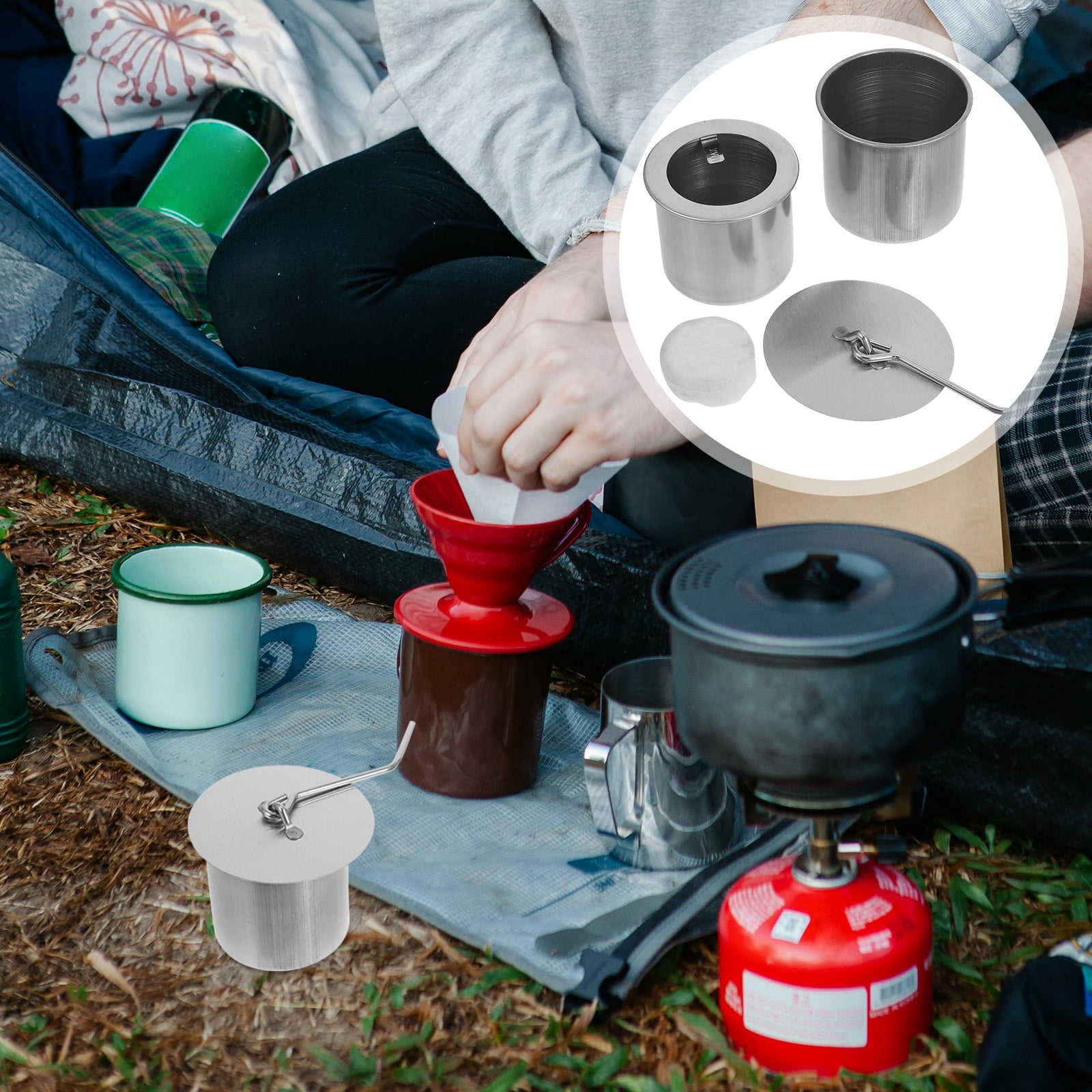 Mini Tabletop Fire Pit Insert Kit Stainless Steel Fire Pit Portable ...