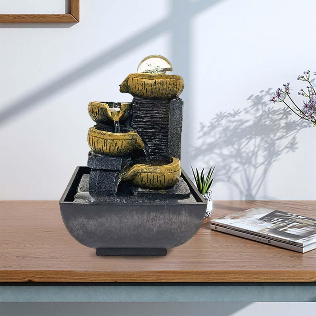 Mini Tabletop Fountain Water Fountain Plug Type US Built-In Automatic ...
