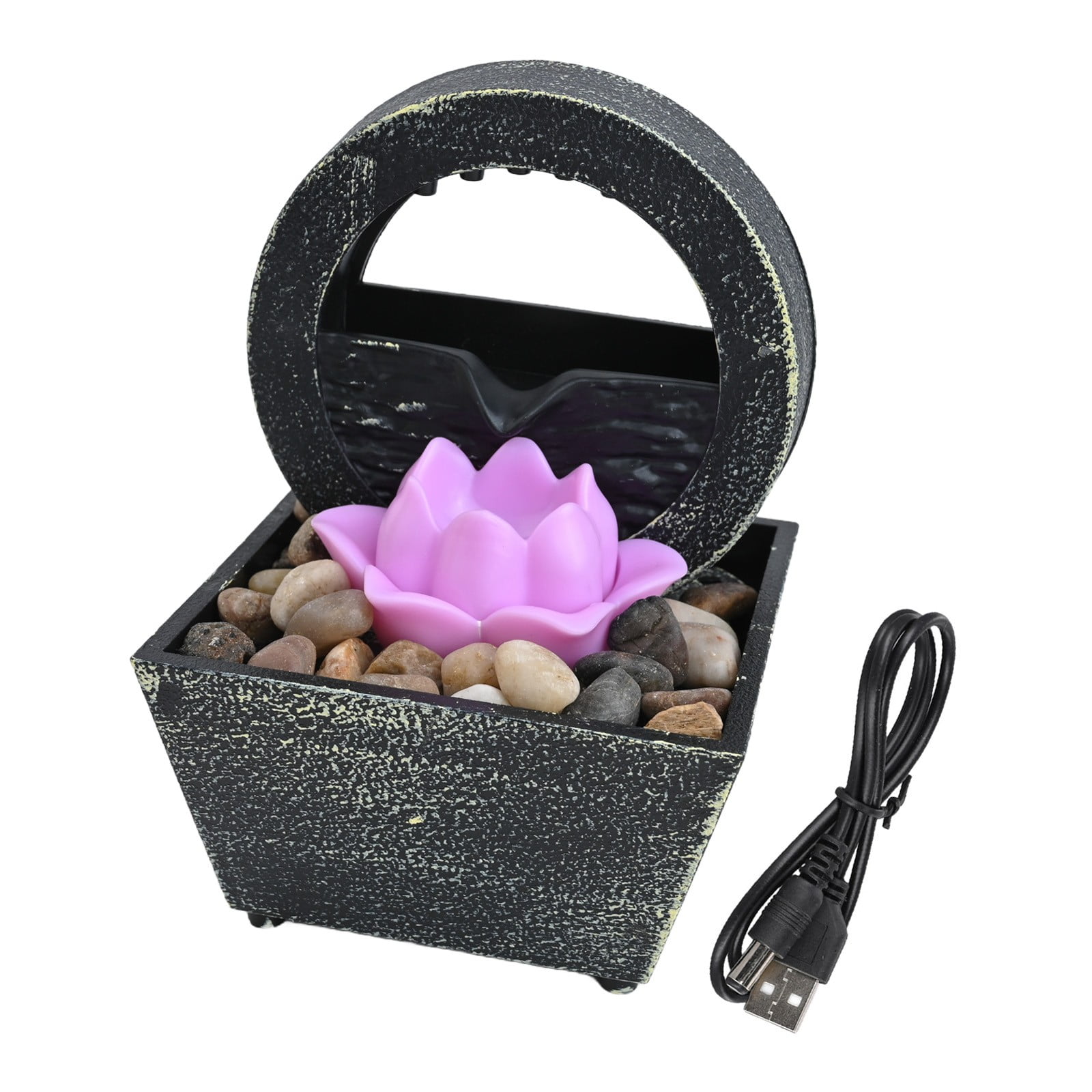 Mini Tabletop Fountain, Zen Meditation Sound Relaxing Fountain ...