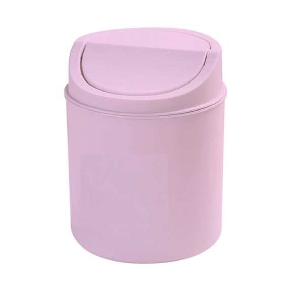 Mini Tabletop Can, 16.5x13x13cm Waste Bin with Lid, 2L Capacity, for ...