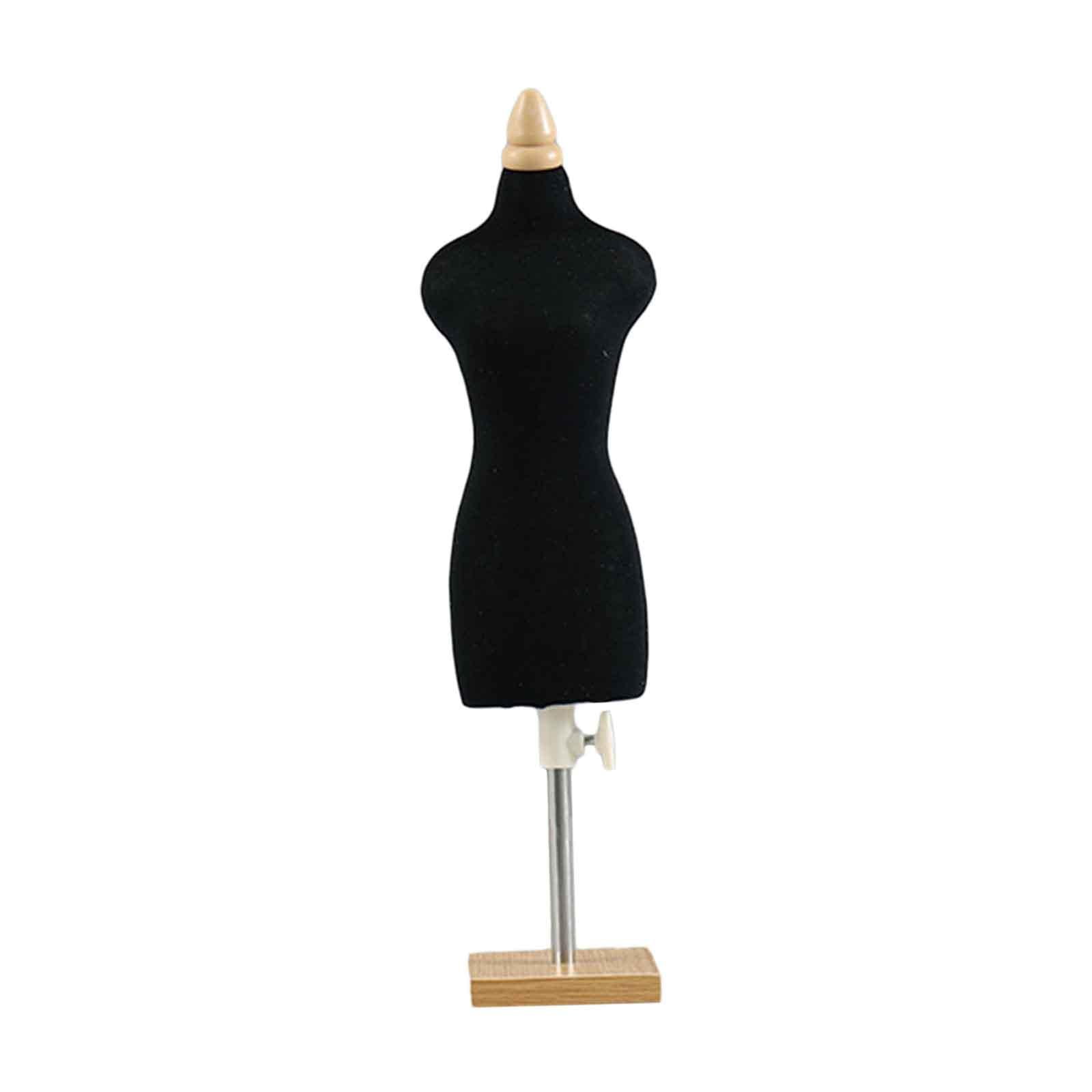 Mini Tailor Dressmaker Miniature Sewing Mannequin with Wooden Base Doll ...