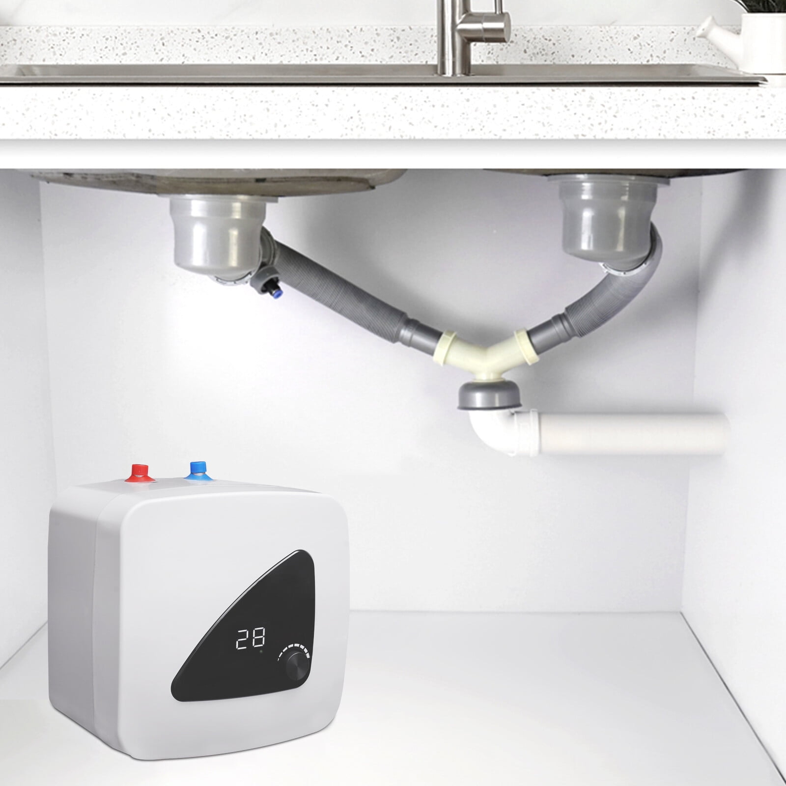 Mini-Tank Water Heater, 4 Gallon Automatic Water Refill Water Heater ...