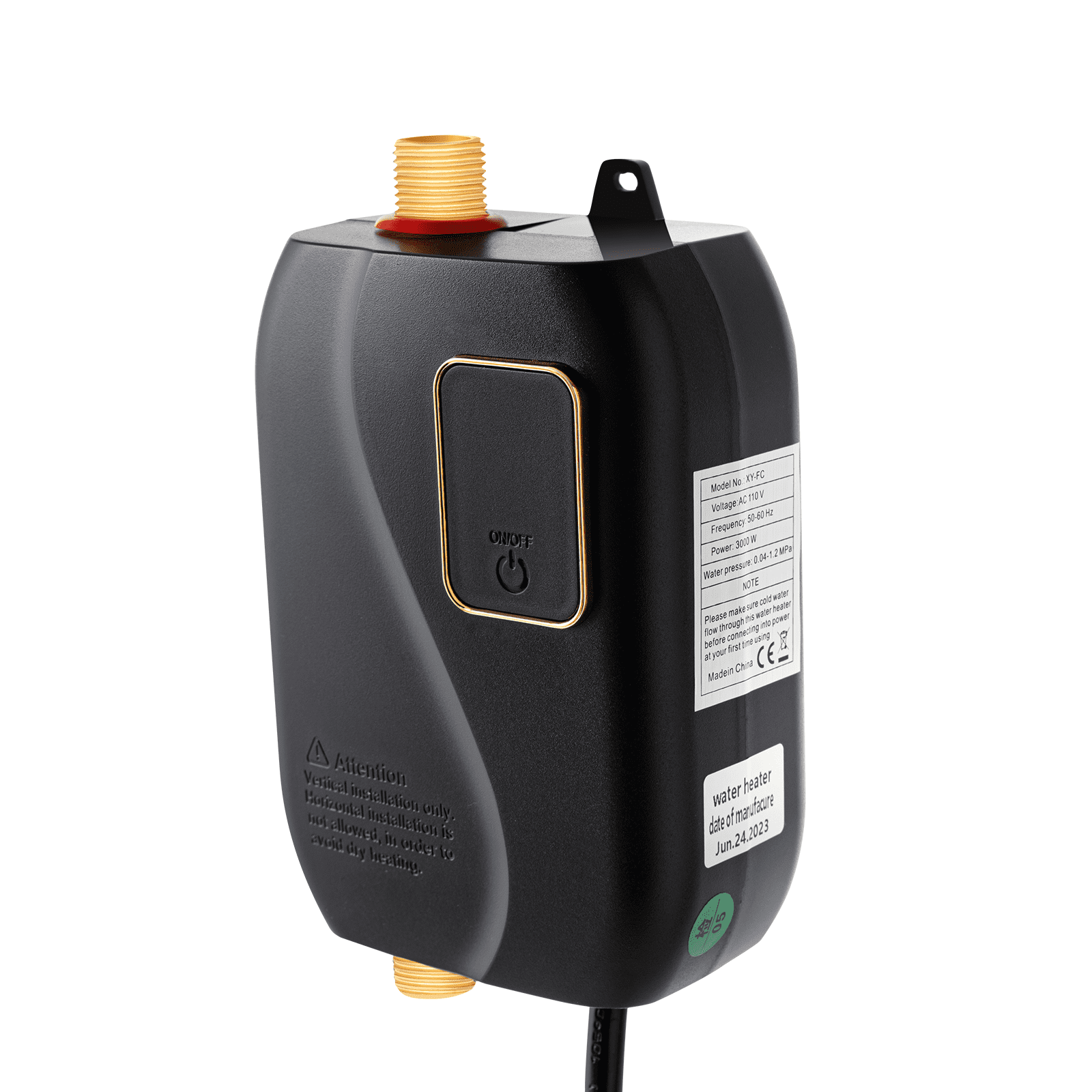 Mini Tankless Water Heater Electric for Under Sink, Instant On Demand ...
