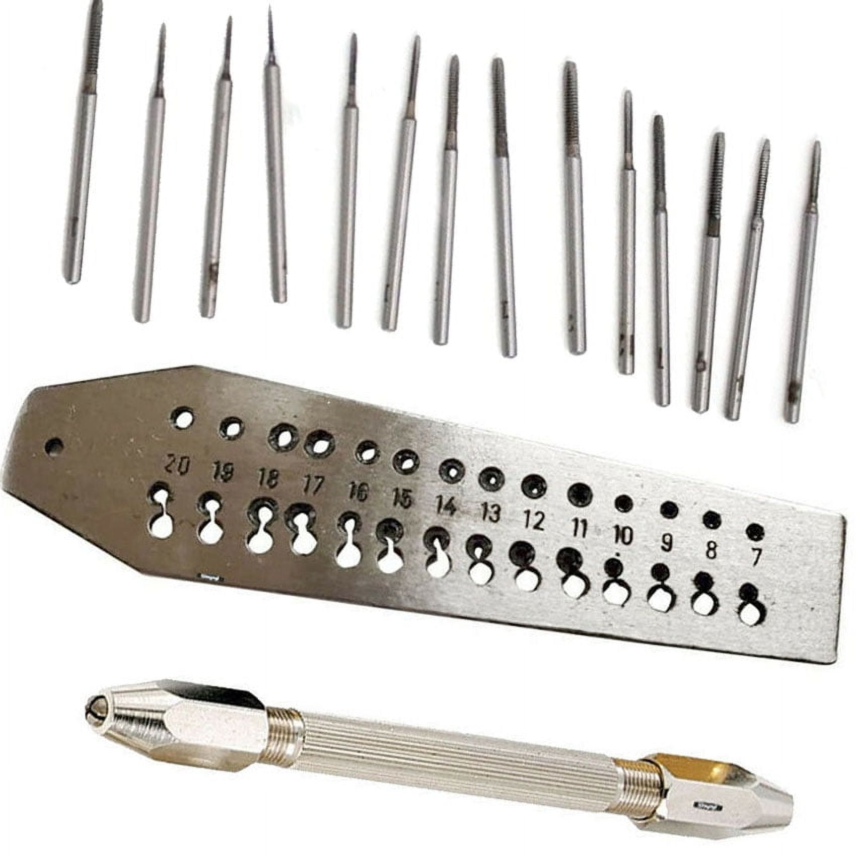 Mini Tap and Die Set 14 Taps & Screwplate & Pin Vise Set 0.7-2mm ...