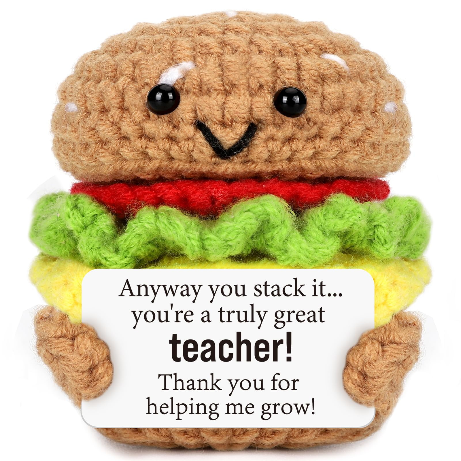 Mini Teacher Appreciation Gift IEF31 for Back to Crochet Burger for ...