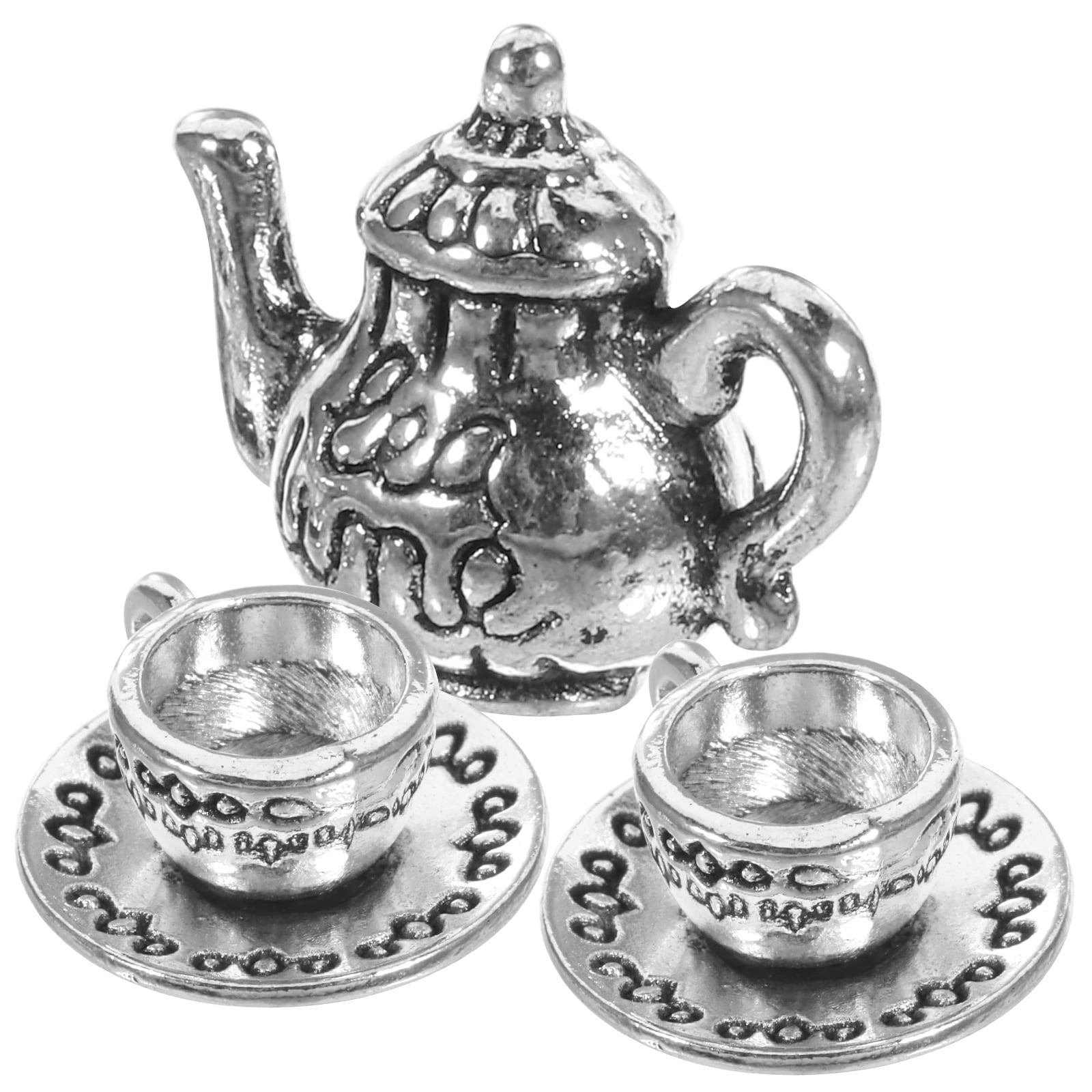 Mini Teapot Set Coffee Pot Mini Teapot Decor Decoration for Home Small ...