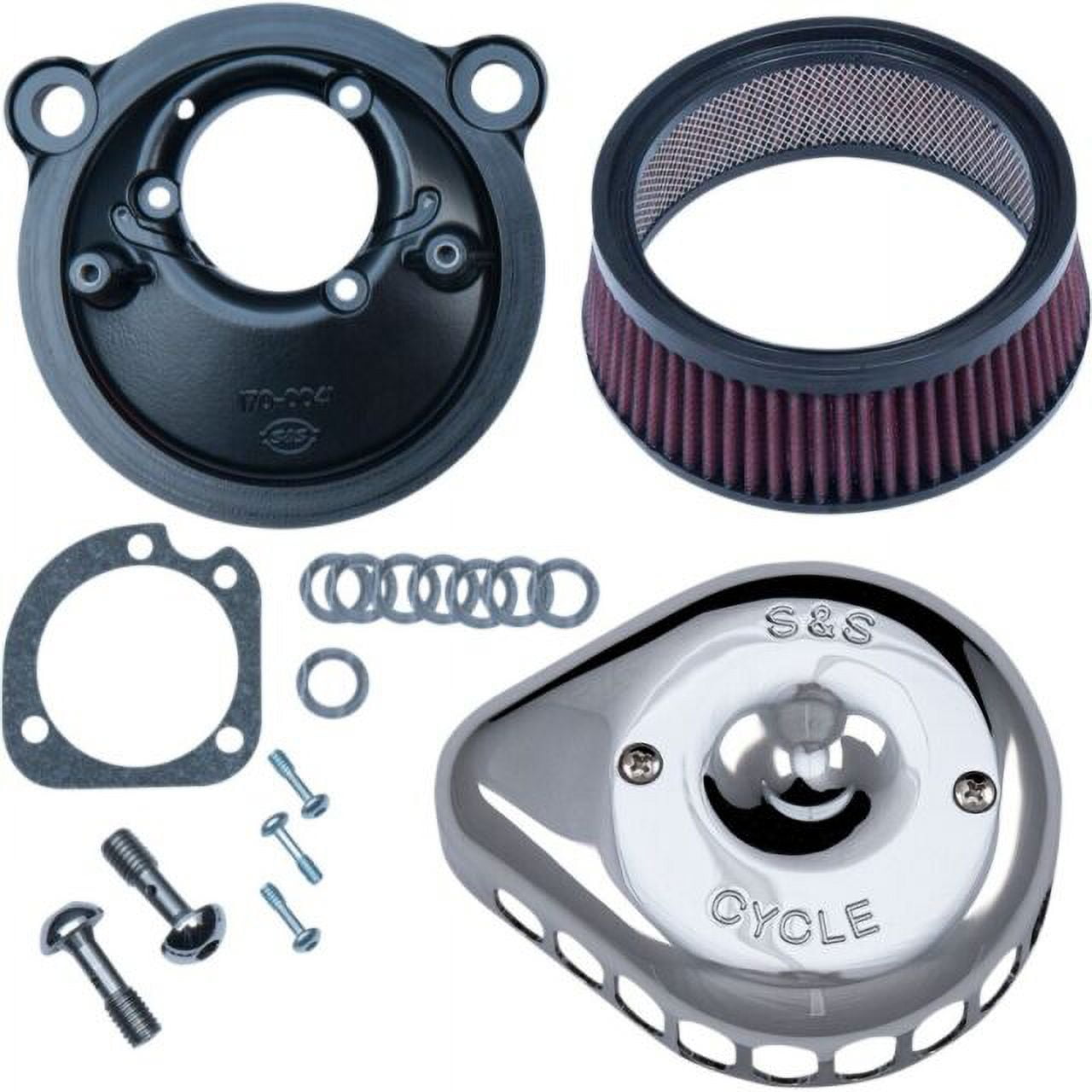 Mini Teardrop Stealth Air Cleaner Kit, Chrome - Walmart.com