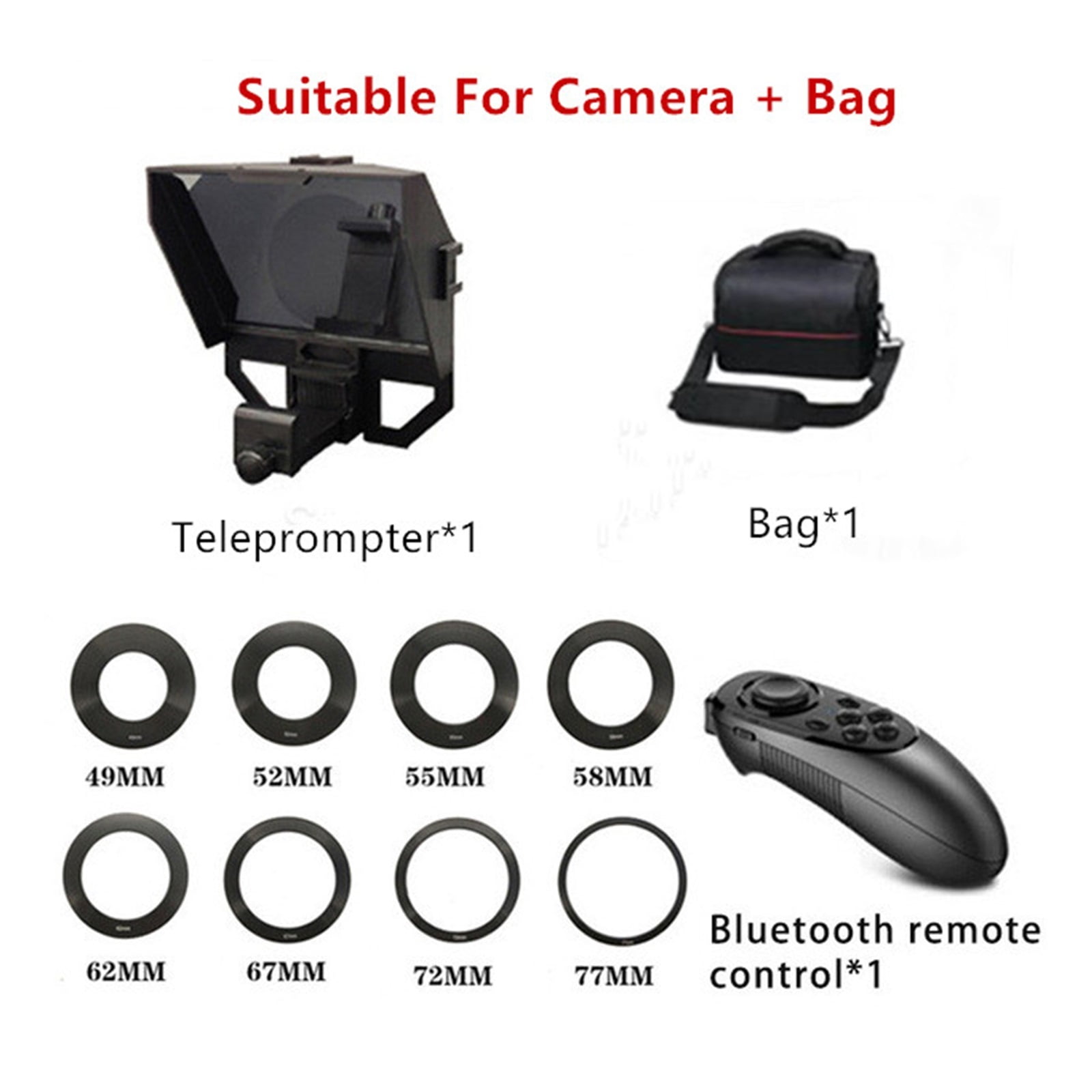 Mini Teleprompter Portable Inscriber Mobile Artifact Video With Remote ...