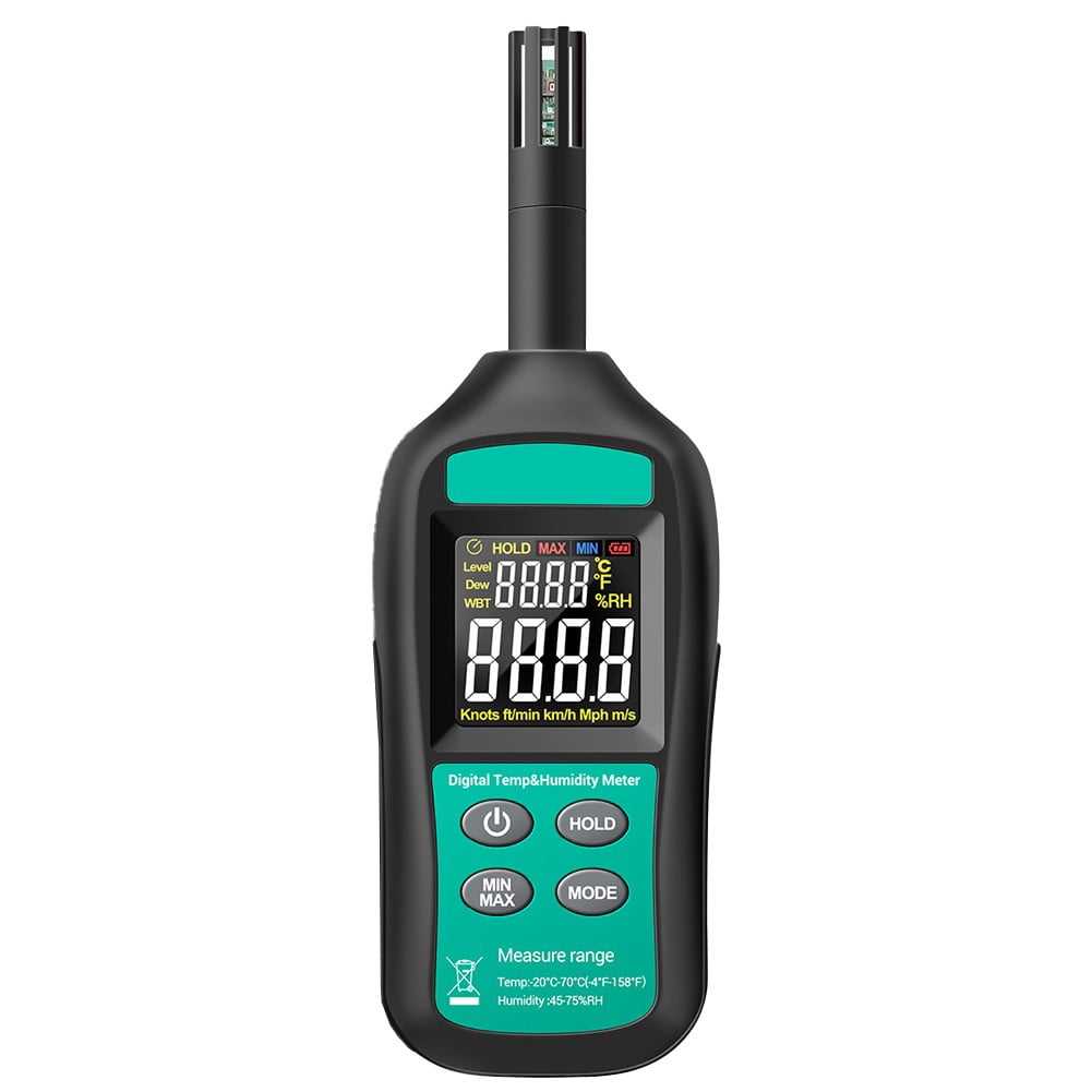 Mini Temperature Humidity Meter, Handheld Precision Air Gauge Tester ...