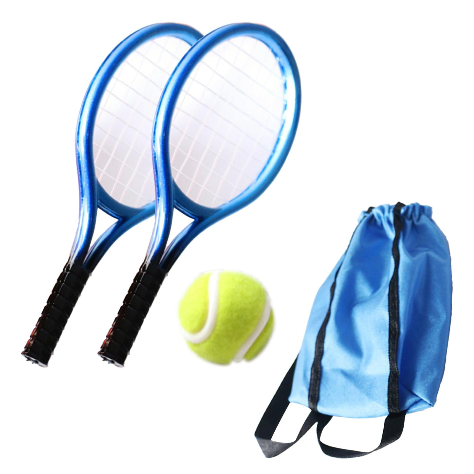 Mini Tennis Racket and Ball Set Decors Mini House Supply Miniature ...