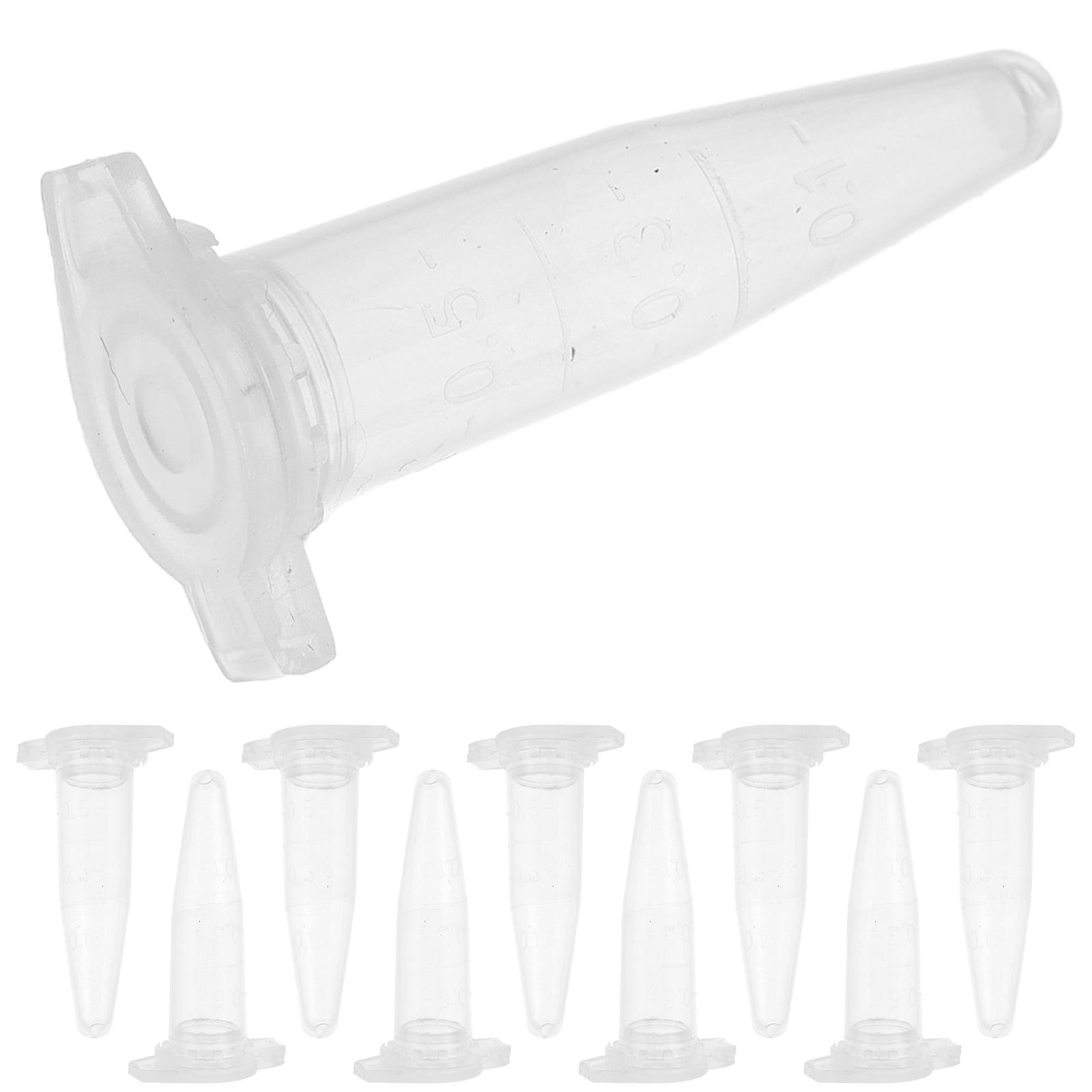 Mini Test Tube Centrifuge Tube Scale Plastic Transparent 3.00X1.00X1 ...