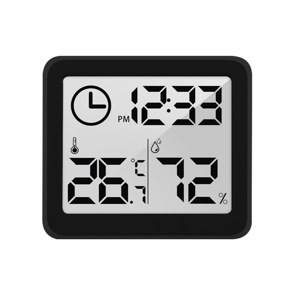 Mini Thermometer Hygrometer Table Clock Wall Clock Kitchen Time Date ...