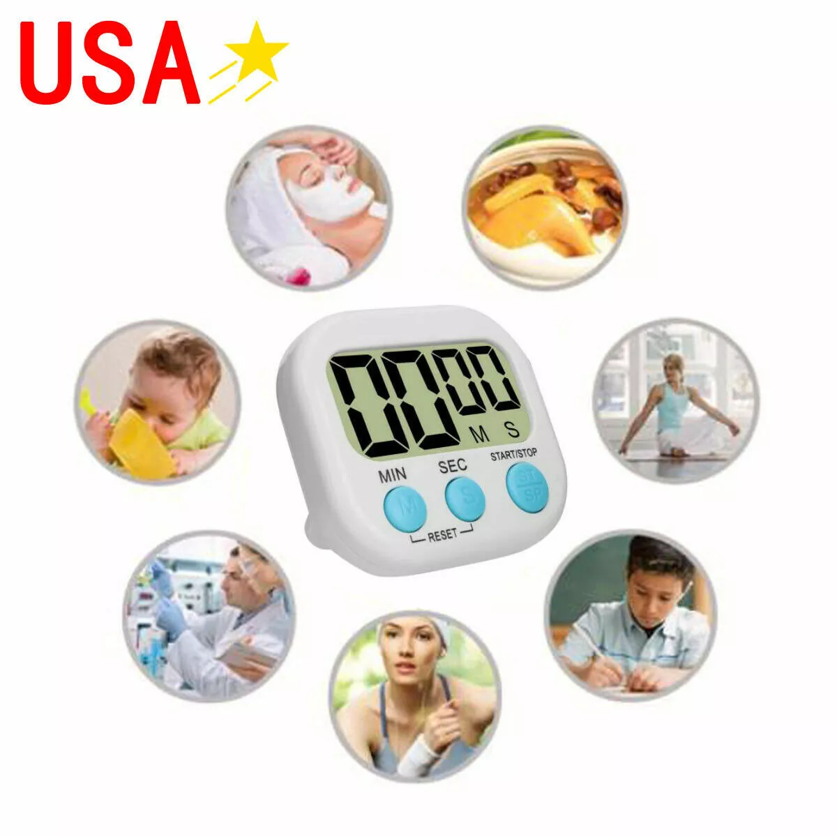 Mini Timer Home Office Kitchen Soup Cooking Countdown Exercise Can Be ...