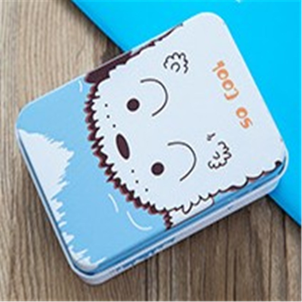Mini Tinplate Cartoon Box Coins Jewelry Container Small Rectangle ...