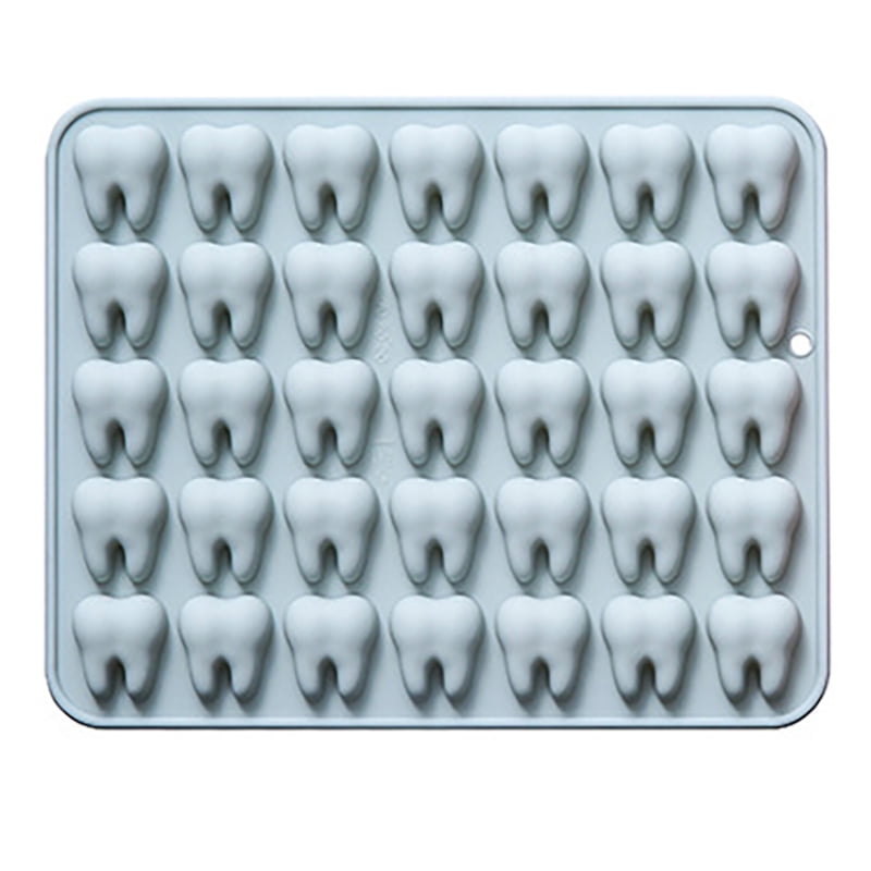 Mini Tooth Silicone Mold, 35 Cavity 3D Small Molar Molds Tray DIY ...