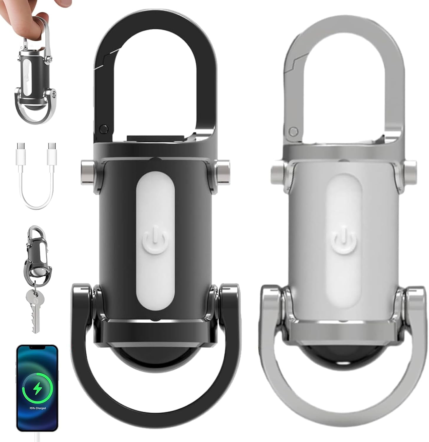 Mini Torch, 2 in 1 Mini Keychain Flashlight, 2025 New Mini Flashlight ...