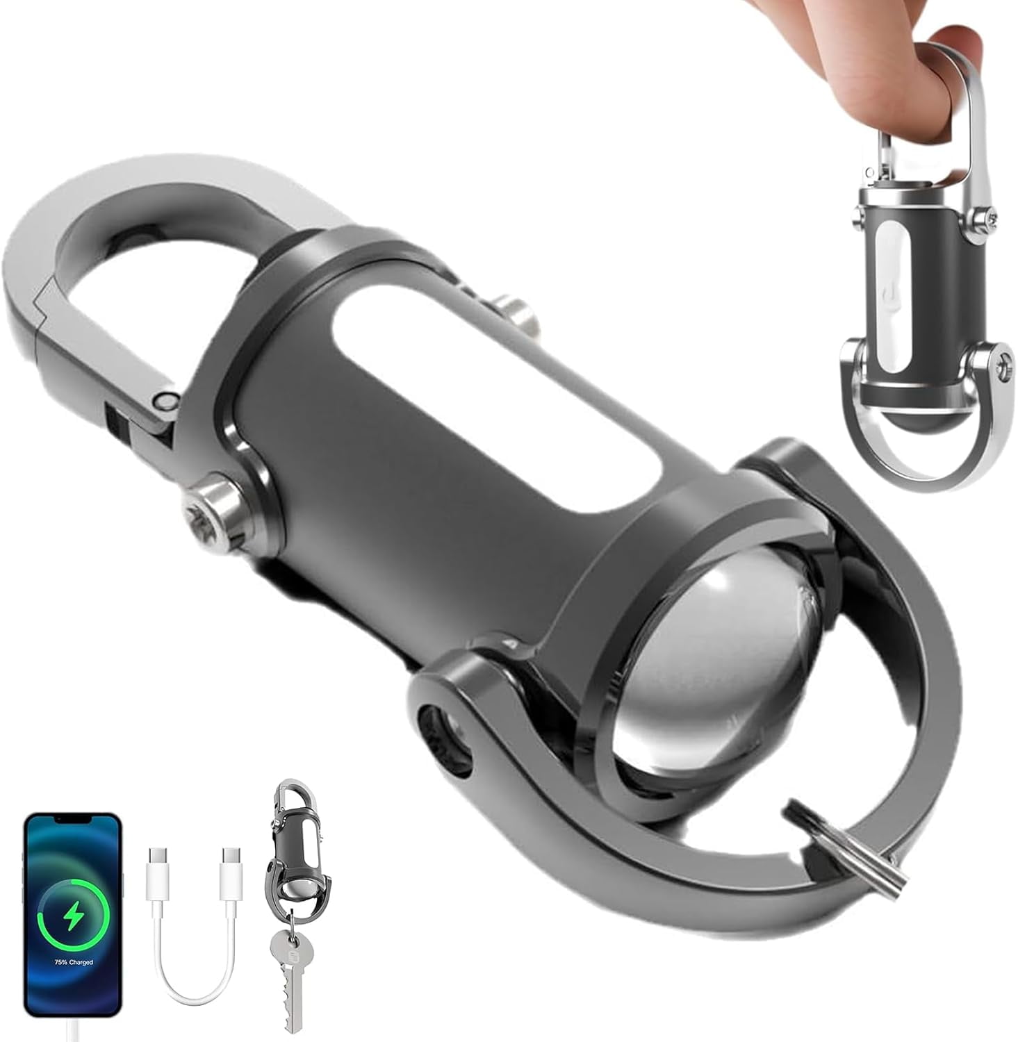 Mini Torch, 2 in 1 Mini Keychain Flashlight, 2025 New Mini Flashlight ...