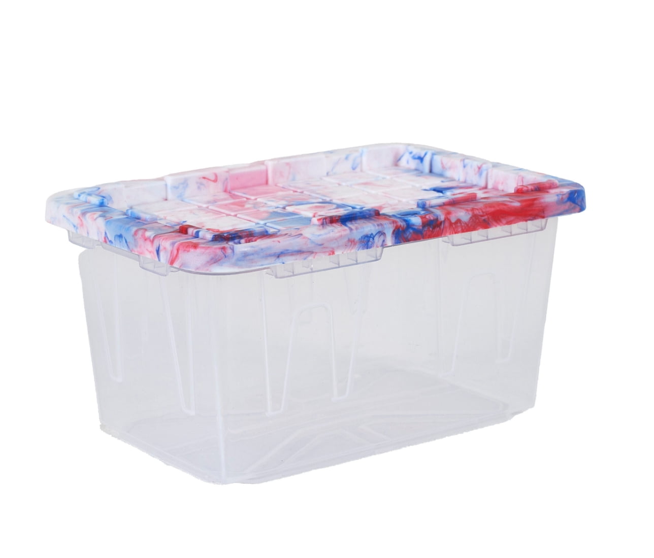 Mini Tote 0.38-Quarts Storage Box With Tie-dye Lid Lid - Walmart.com