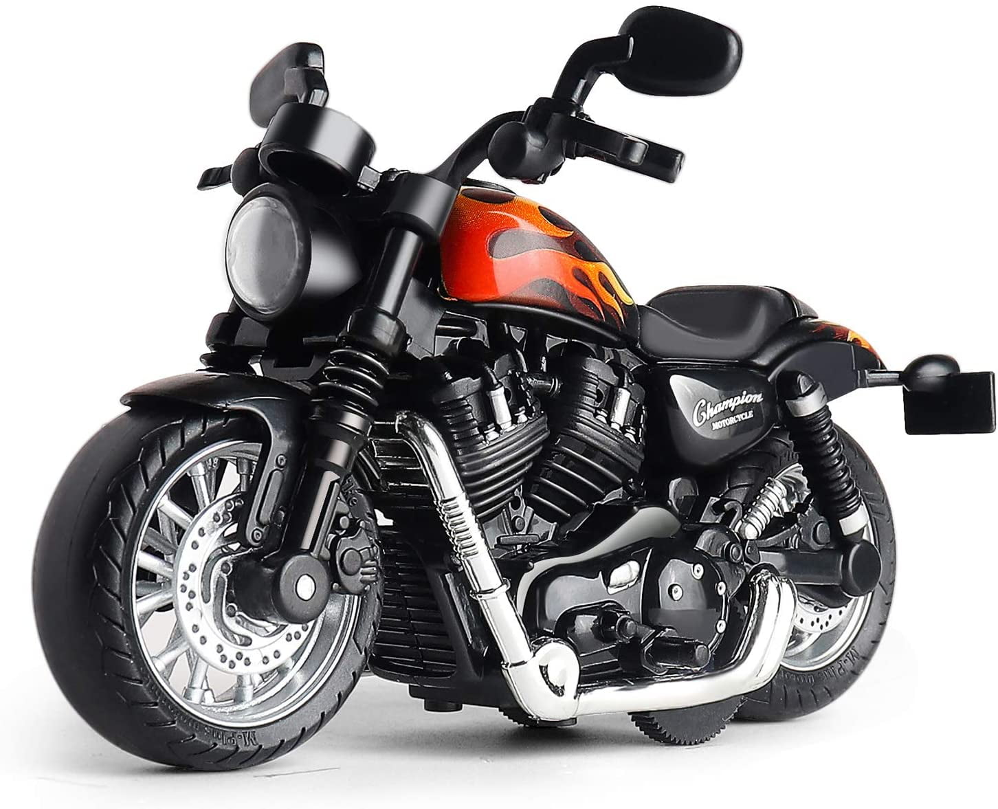 Mini Toy Motorcycle - Pull Back Toy Cars with Sound and Light Toy,Toy ...