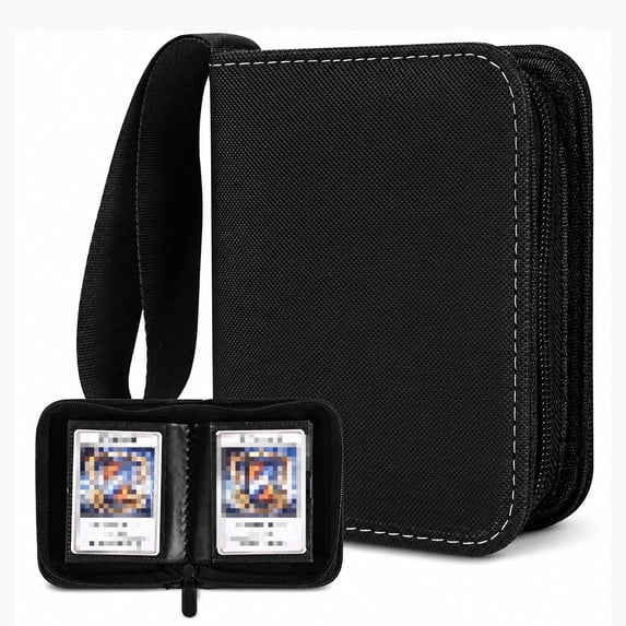 Mini Trading Card Binder Album, 1 Pocket Card Binder with 40 Pages 80 ...