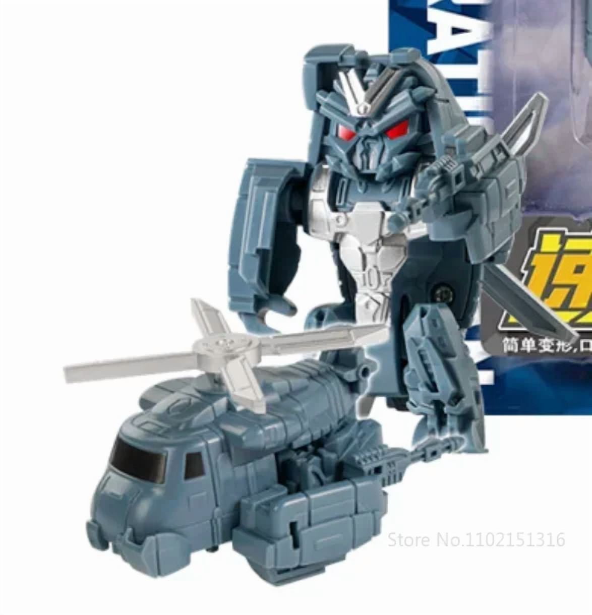 Mini Transformation Robot Kit Toys Models 2 In 1 Deformed Car Toy ...