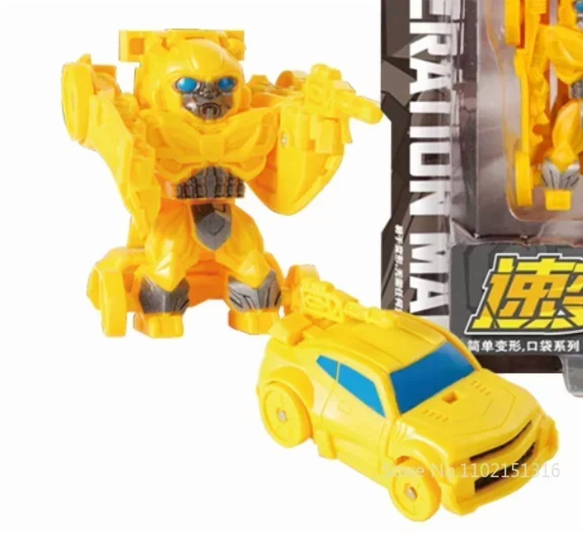 Mini Transformation Robot Kit Toys Models 2 In 1 Deformed Car Toy ...