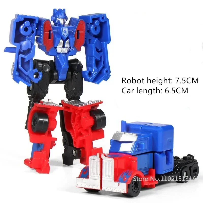 Mini Transformation Robot Kit Toys Models 2 In 1 Deformed Car Toy ...