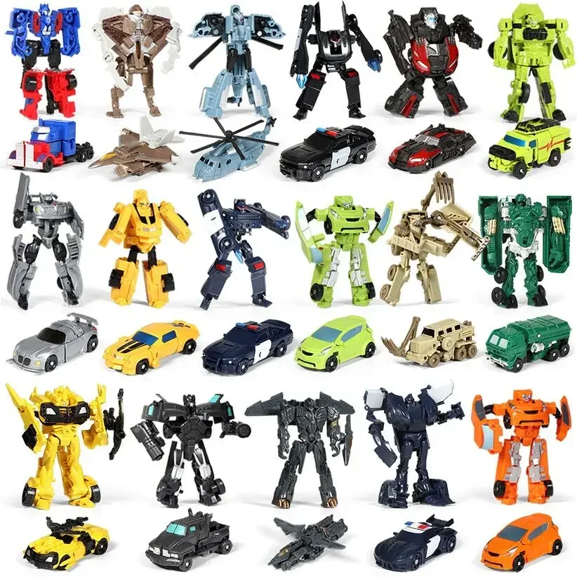 Mini Transformation Robot Kit Toys Models 2 In 1 Deformed Car Toy ...