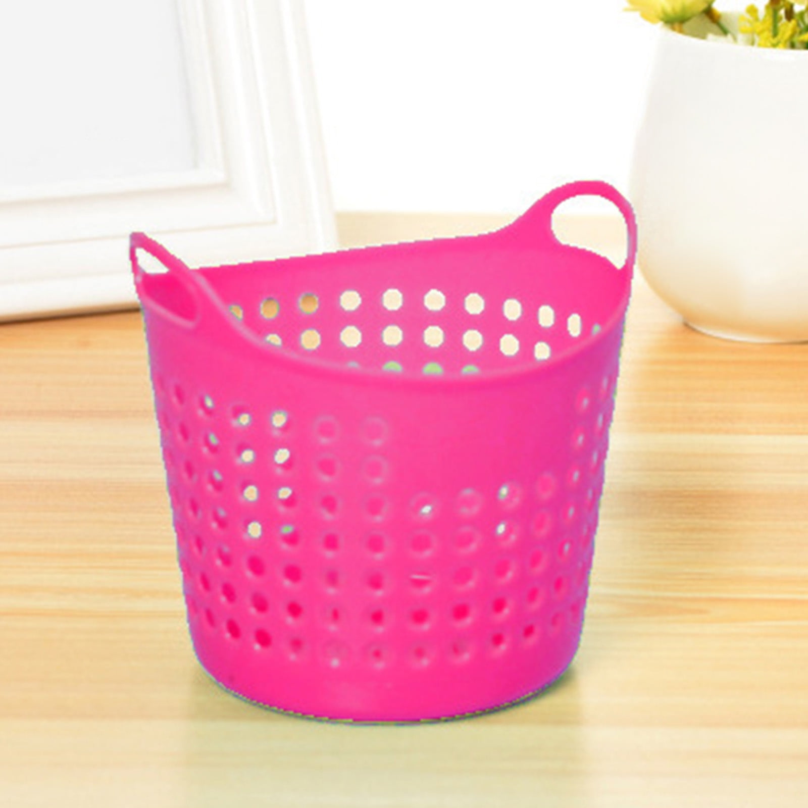 Mini Trash Can with Sliding Lid - Compact Desktop Waste Bin for Office ...