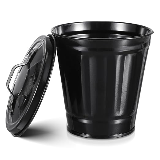 Mini Trash Can, Trash Can Desk Trash Can with Lid Office Garbage Can ...