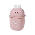 Mini Trash Can with Lid, Cute Tabletop Flip Trash Bin, Small Bathroom ...