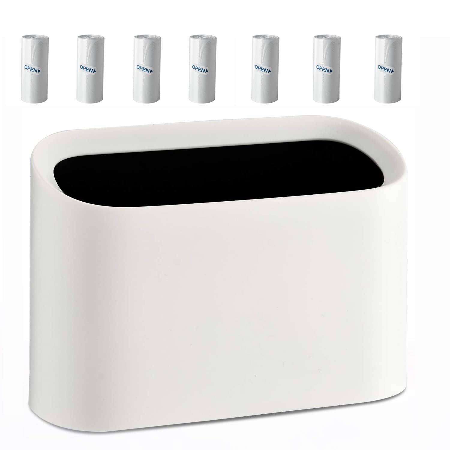 Mini Trash Can with No Lid,Small Trash Can,Desk Trash Can,Countertop ...