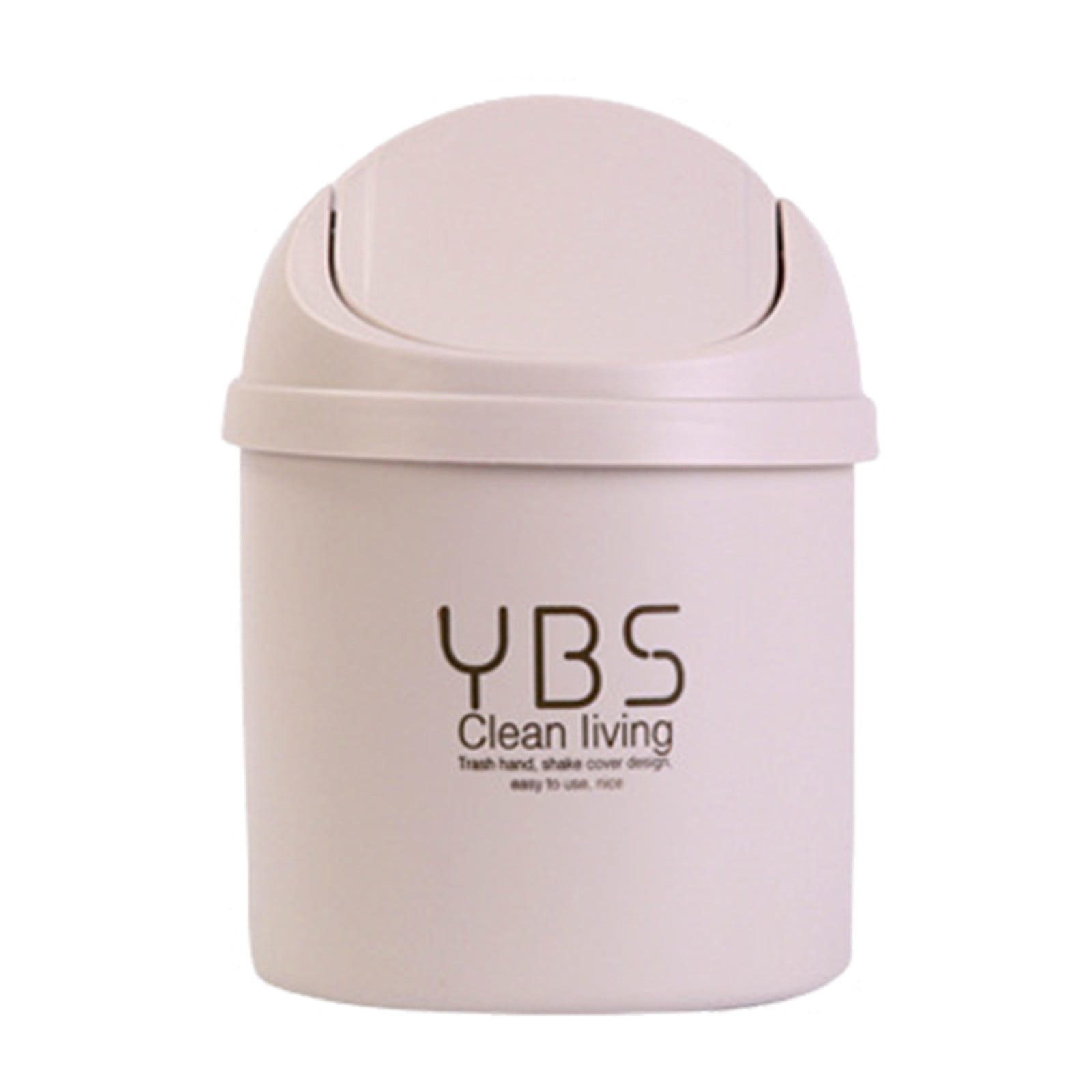 Mini Can with Swing Lid, Small Desktop Bin, Portable Countertop Garbage ...