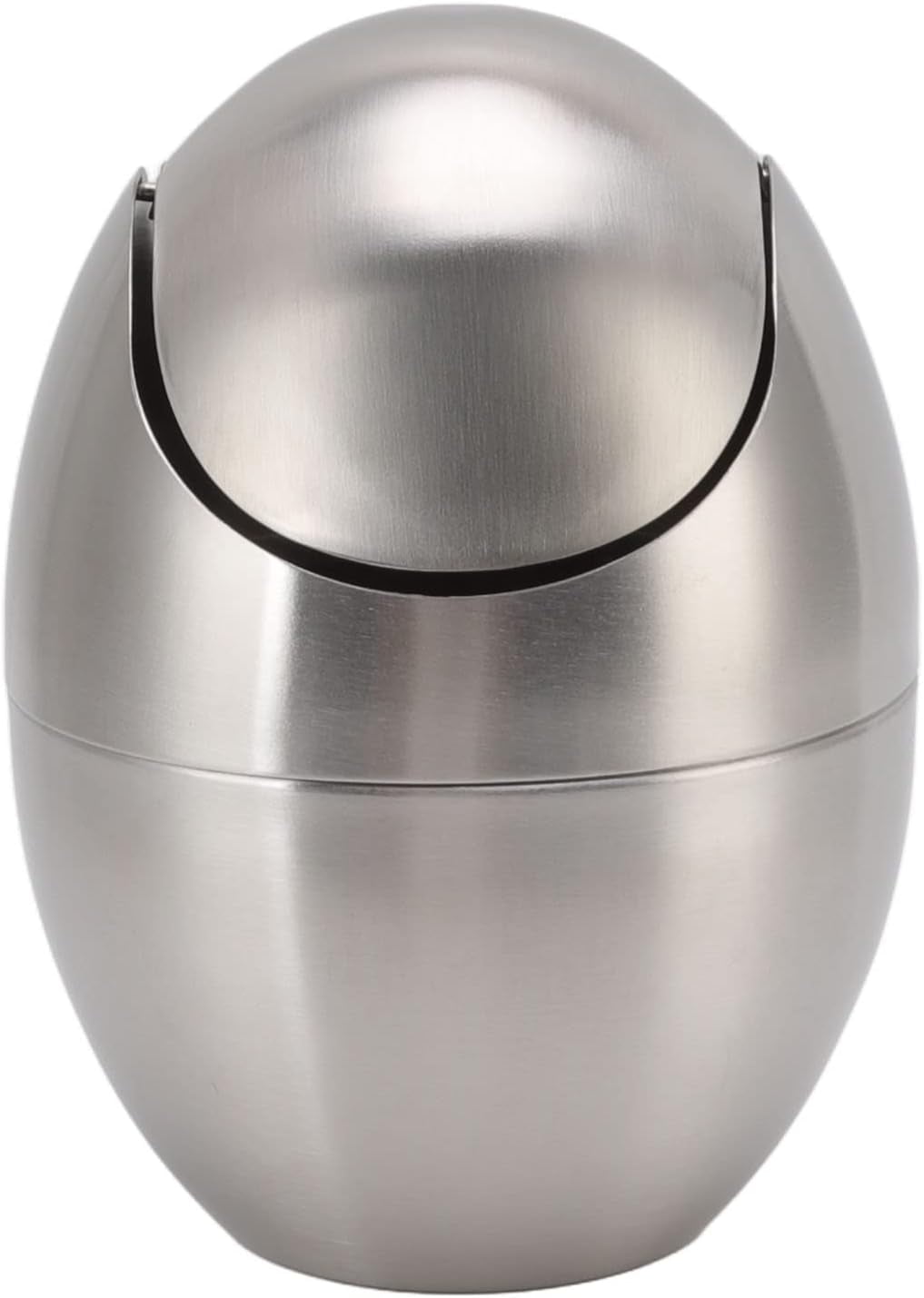 Mini Trash Can with Swing Lid,Stainless Steel Tiny Desktop Trash Can ...