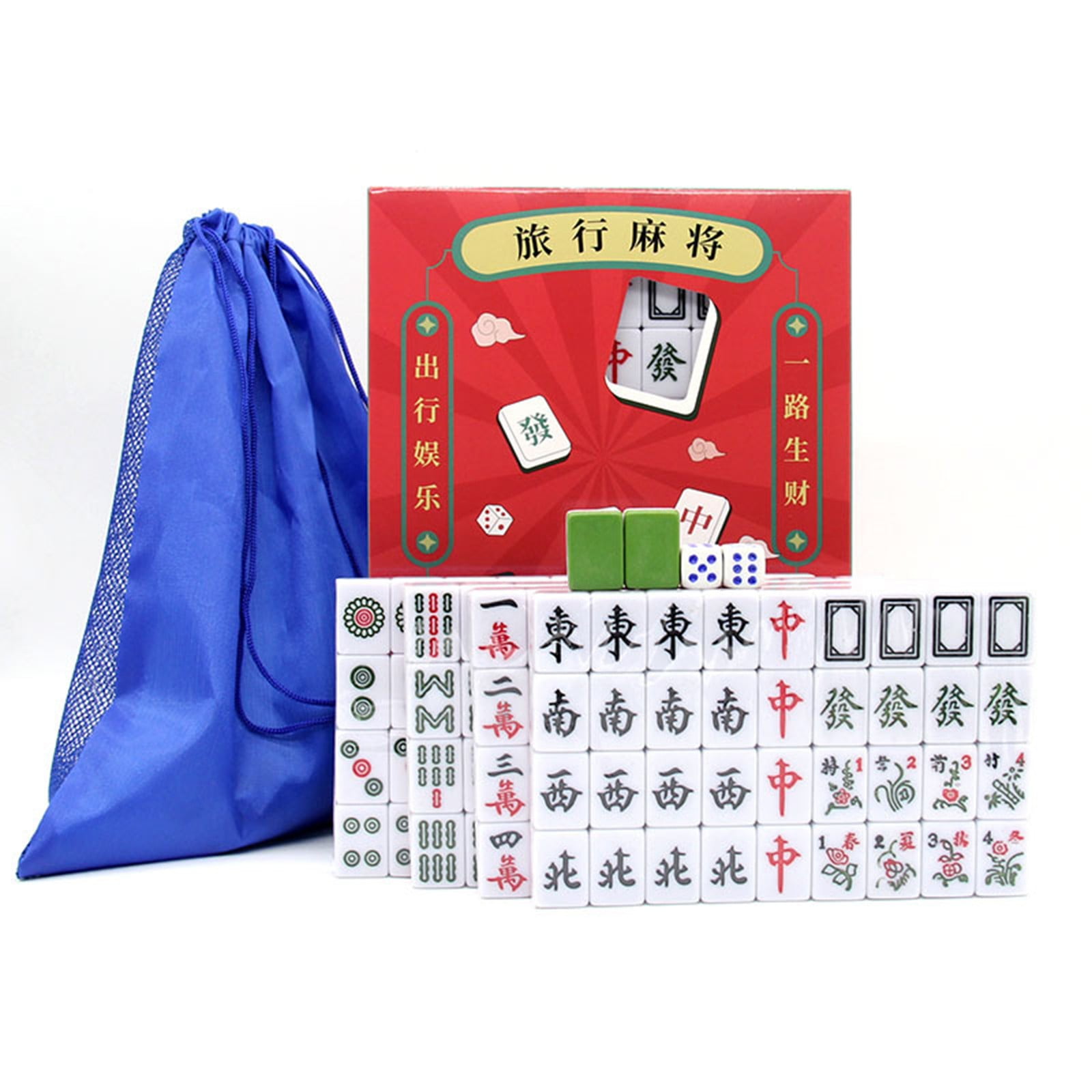 Mini Travel Game: 21MM Portable Mahjong Set For Family Gatherings ...